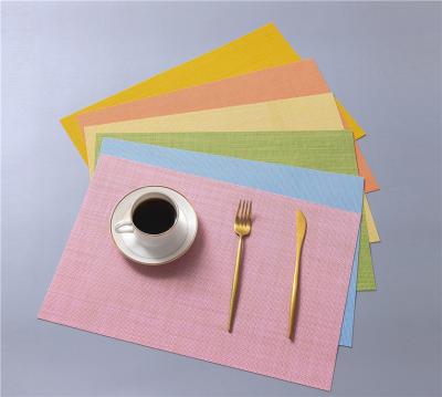 China Textilene Mesh Placemats Set 30x45cm Heat Resistant Reusable Table Mats for Home Hotel Restaurant for sale