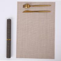 China Textilene Mesh Placemats Set 30x45cm Heat Resistant Reusable Table Mats for Home Hotel Restaurant for sale