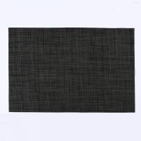 China Woven Textilene Placemats 30x45cm Fireproof Anti-UV PVC Coated Dining Table Mats for sale