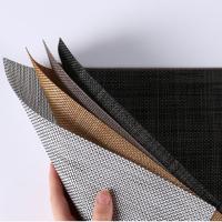 China Woven Textilene Placemats 30x45cm Fireproof Anti-UV PVC Coated Dining Table Mats for sale