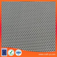 China Light Gray White Wire Weave 2x1 Textilene Mesh Fabric 630gsm for Outdoor Chair Table Mat for sale