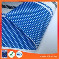 China Blue White Stripe 2x1 Textilene Mesh Fabric 680gsm Outdoor Chair Sunscreen for sale