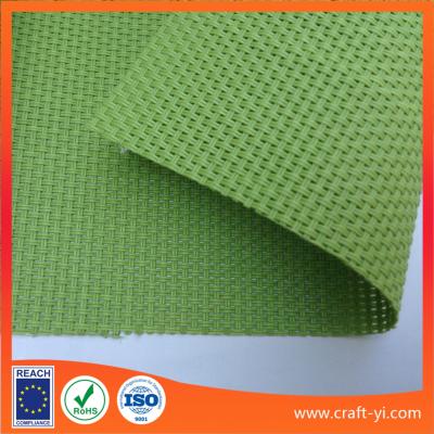 China Green Textilene Mesh Fabric 2x2 Weave 630gsm PVC Coated Polyester for Outdoor Chairs for sale
