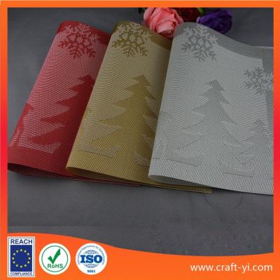 China Rectangular Heat Insulation Textilene Dining Table Placemats Pads 30x45cm for sale