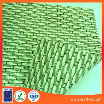 China PVC Coated Textilene Fabric for Bags Straw Hats Weave 2x2mm 180gsm for sale