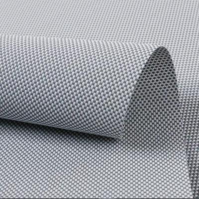 China PVC Coated Textilene Mesh Fabric Sunscreen 420gsm Anti-UV for Outdoor Awning for sale
