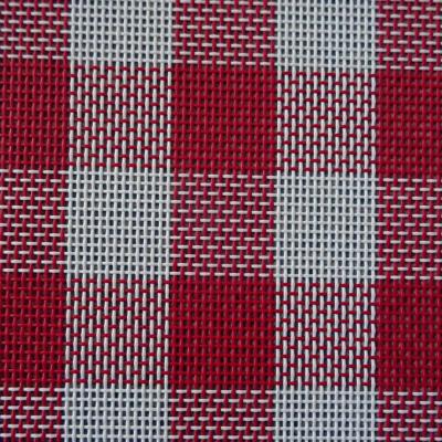 China Outdoor PVC Mesh Fabric Red White Blue for Beach Chair Placemat Textilene 235-1200gsm for sale