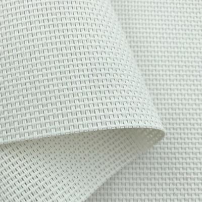 China White Textilene Solar Screen Fabric 95% UV Block for Outdoor Patio Furniture for sale