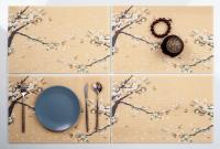 China Textilene Fabric Crossweave Waterproof Placemat 11.8x18 Inch for Kitchen Dining Table for sale