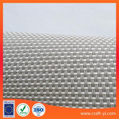 China Outdoor Textilene Mesh Fabric 2x1 Weave Anti-UV Waterproof Creamy White 300cm for sale
