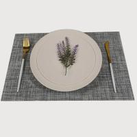 China Textilene Woven Plaid Placemat 30x45cm Eco-Friendly PVC Placemats for Dining Outdoor for sale