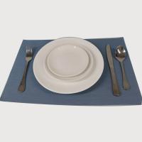 China Textilene Woven Plaid Placemat 30x45cm Eco-Friendly PVC Placemats for Dining Outdoor for sale