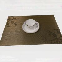 China Textilene Woven Plaid Placemat 30x45cm Eco-Friendly PVC Placemats for Dining Outdoor for sale