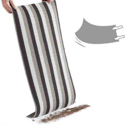 China Waterproof Non-Slip Textilene Doormat 40x60cm Easy Clean Indoor Outdoor Dirt Mat for sale
