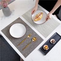 China Textilene Mesh Placemats 30x45cm Thermal Insulation Oilproof PVC Coated Eco-Friendly for sale