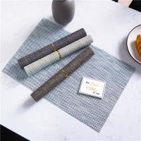 China Textilene Mesh Placemats 30x45cm Thermal Insulation Oilproof PVC Coated Eco-Friendly for sale