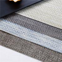 China Textilene Mesh Placemats 30x45cm Thermal Insulation Oilproof PVC Coated Eco-Friendly for sale