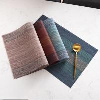 China Textilene Mesh Table Mats 30x45cm Thermal Insulation Oilproof Placemats for Dining Table for sale