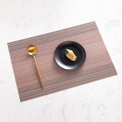 China Textilene Mesh Table Mats 30x45cm Thermal Insulation Oilproof Placemats for Dining Table for sale