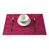 China Textilene Mesh Placemats 30x45cm Thermal Insulation Oilproof PVC Coated Table Mats for sale