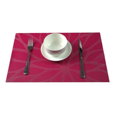 China Textilene Mesh Placemats 30x45cm Thermal Insulation Oilproof PVC Coated Table Mats for sale