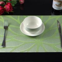China Textilene Mesh Placemats 30x45cm Thermal Insulation Oilproof PVC Coated Table Mats for sale