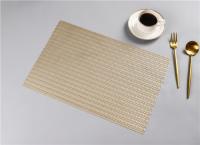 China PVC Coated Textilene Placemats 30x45cm Thermal Insulation Oilproof Kitchen Table Mats for sale