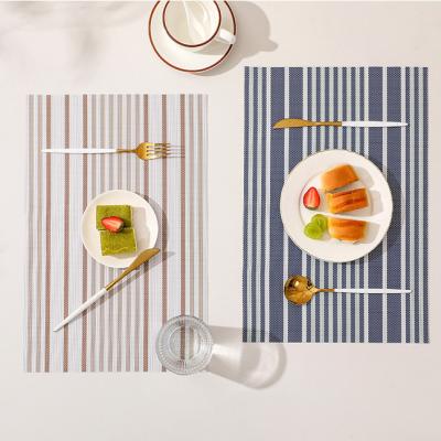 China Eco Friendly Textilene Mesh Table Placemats 30x45cm Oilproof Heat Resistant for sale