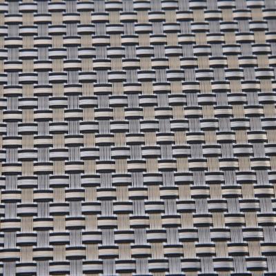 China PVC Coated Textilene 8x8 Mesh Fabric 780gsm Anti UV Outdoor Chair Fabric for sale