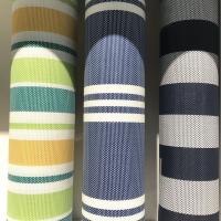 China Outdoor UV Textilene 2x1 Mesh Fabric 530gsm PVC Coated HDPE Sun Proof Breathable for sale