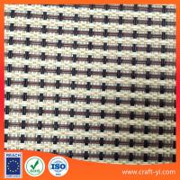 China Textilene Weave Mesh Fabric PVC Coated 630gsm Outdoor Chair Fabric 1.5-2.5m Width for sale