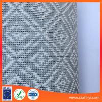 China TEXTILENE Wicker Jacquard Weave Outdoor Furniture Fabric 70% PVC 30% Polyester 620gsm for sale