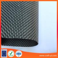 China Black Textilene Mesh Fabric 70% PVC 30% Polyester 630gsm Outdoor Chair Fabric for sale