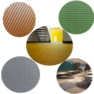 China Custom Textilene PVC Coated Hotel Rug Anti Slip Waterproof 40x60cm 80x120cm for sale