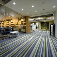 China Customizable Fireproof Wearproof Hotel Hall Carpet 40x60cm PVC Coated Polyester for sale