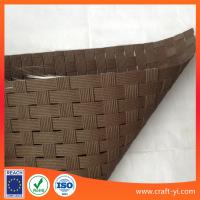China Brown 8x8 Textilene Mesh Fabric 720gsm PVC Coated Polyester Weave for Outdoor Furniture for sale