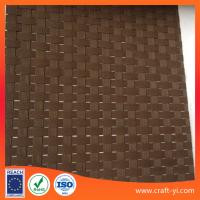 China Brown 8x8 Textilene Mesh Fabric 720gsm PVC Coated Polyester Weave for Outdoor Furniture for sale