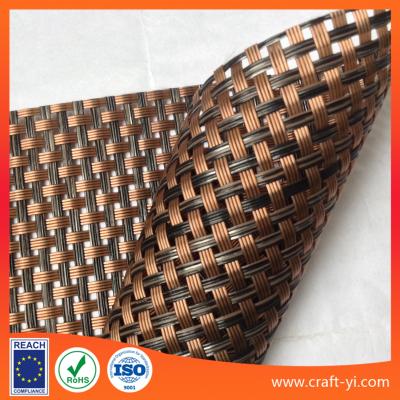 China Textilene Mesh Fabric 4x4 High Strength Brown Black for Outdoor Sun Lounger Chair for sale