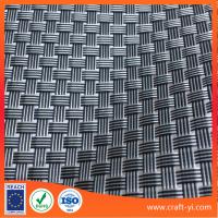 China Black White Chequered 8x8 Textilene Mesh Fabric 720gsm PVC Coated Polyester Weave for sale