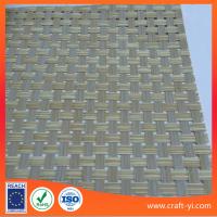China Rattan Color 8x8 Textilene Mesh Weave Fabric PVC Coated Outdoor Mesh 720gsm for sale