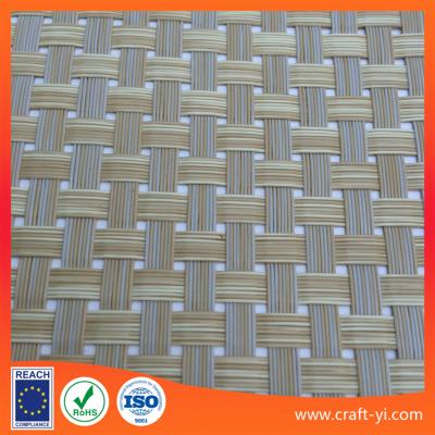 China Rattan Color 8x8 Textilene Mesh Weave Fabric PVC Coated Outdoor Mesh 720gsm for sale