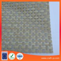 China Rattan Color 8x8 Textilene Mesh Weave Fabric PVC Coated Outdoor Mesh 720gsm for sale