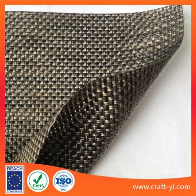 China Golden Black Mix Color Textilene 2x2 Outdoor Sun Chair Beach Chair Leisure Chair Fabrics 630gsm 1.5-2.5m Width for sale