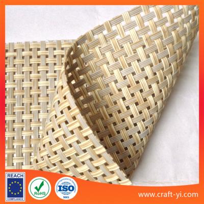 China Light Rattan Textilene Mesh Fabric 4x4 Woven for Outdoor Sun Lounger Chair 750gsm for sale