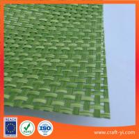 China Light Green Textilene Mesh Fabric 4x4 Woven 750gsm PVC Coated Polyester for Outdoor Furniture for sale