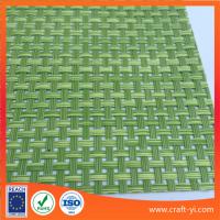 China Light Green Textilene Mesh Fabric 4x4 Woven 750gsm PVC Coated Polyester for Outdoor Furniture for sale