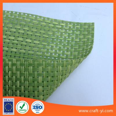 China Light Green Textilene Mesh Fabric 4x4 Woven 750gsm PVC Coated Polyester for Outdoor Furniture for sale