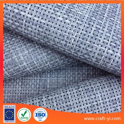 China Gray Light Gray Textilene Mesh Fabric 4x4 Woven 750gsm PVC Coated Polyester for sale