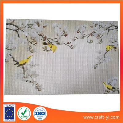 China Scenery Print Textilene Placemats Heat Insulation Dining Table Mats 30x45cm for sale