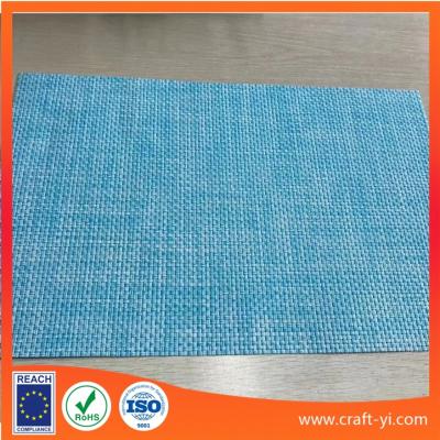 China Light Blue Textilene Mesh Fabric 4x4 Woven 70% PVC 30% Polyester 750gsm for sale